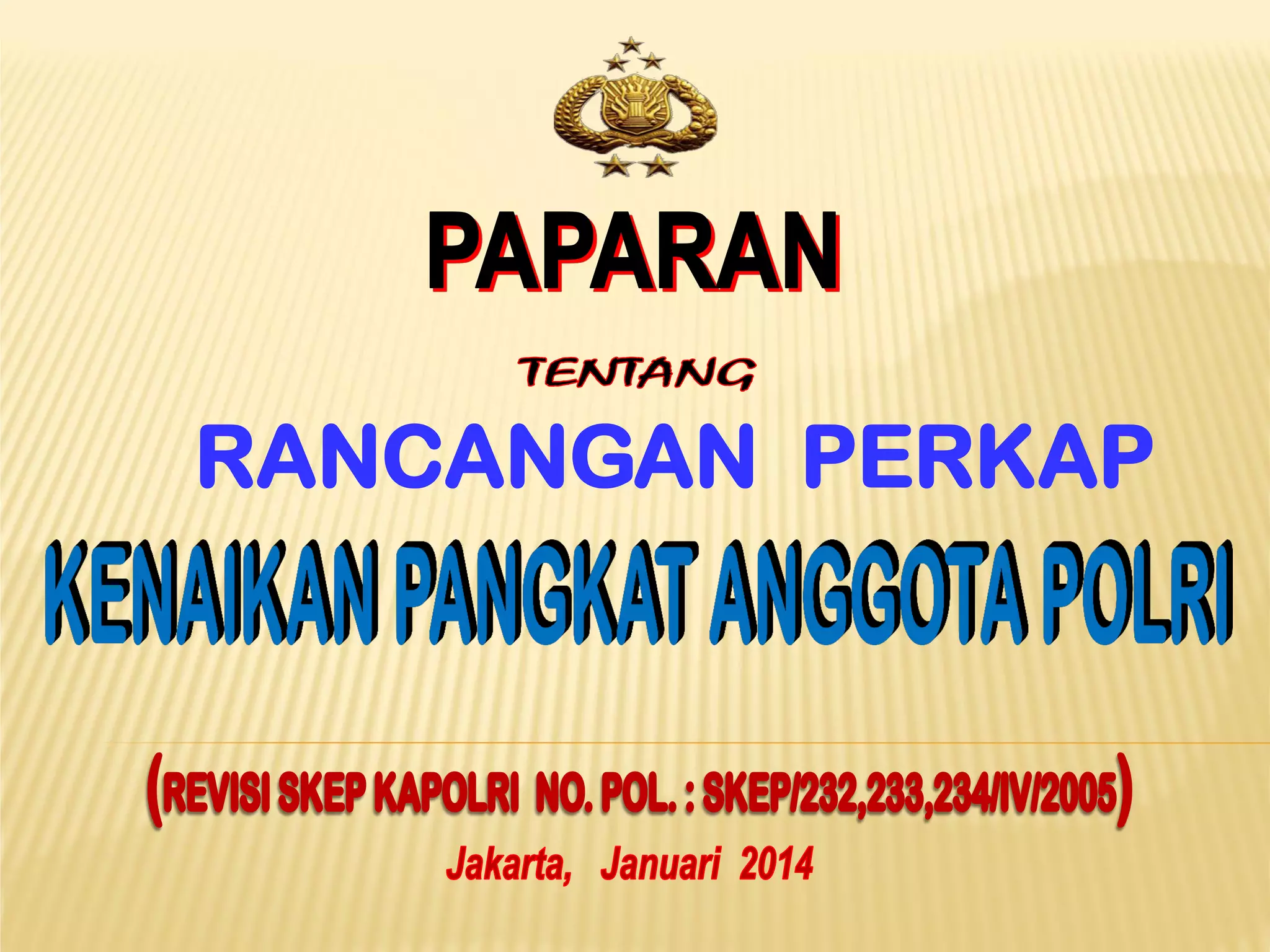 Paparan perkap pangkat sangat oke | PDF