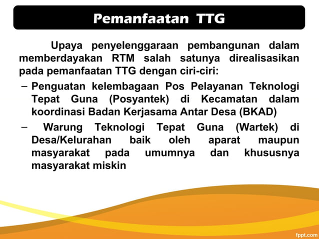 Paparan posyantek 2 revisi | PPT
