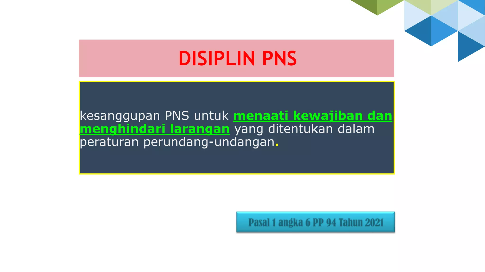 PAPARAN PP 94 2021 TENTANG DISIPLIN.ppt