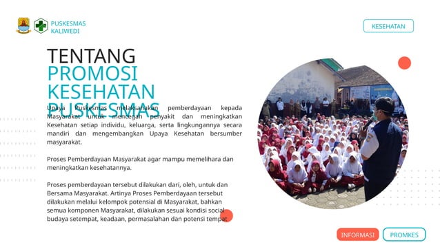 PAPARAN PROGRAM PROMOSI KESEHATAN PUSKESMAS | PPT