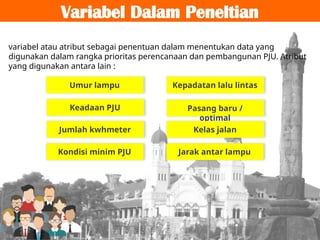 Perencanaan PJU Menggunakan Metode AHP dan CPM | PPT