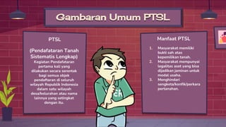 PAPARAN PTSL (Pendaftaran Tanah Sistematis Lengkap).ppt