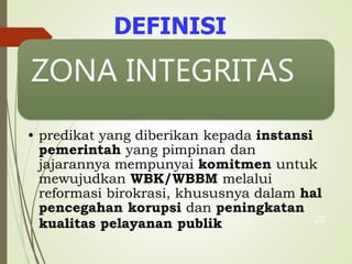 Tahapan Zona Integritas | PPTX