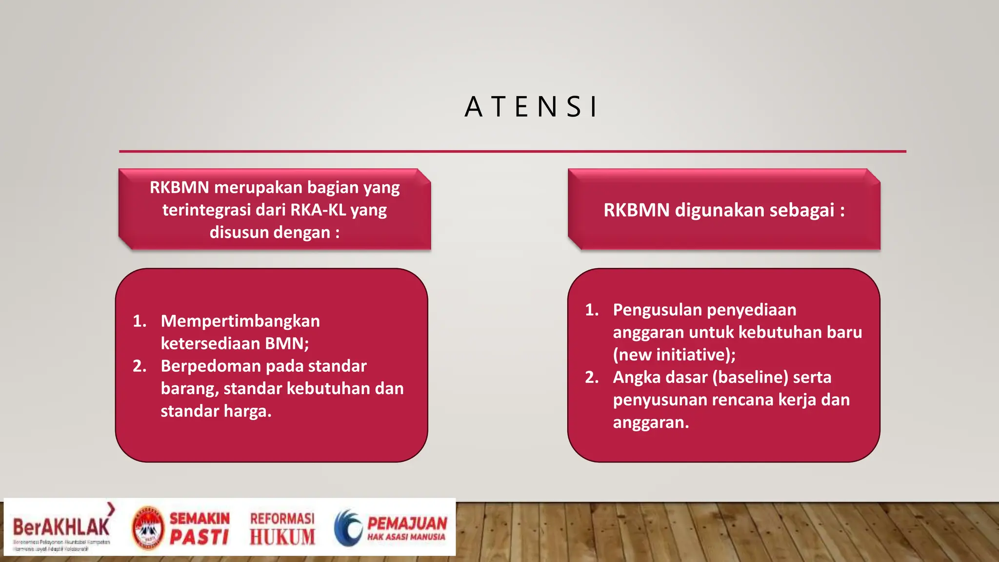 Paparan sambutan pejabat untuk kegiatan atau membuka acara / kegiatan ...