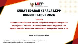 Paparan SE Kepala LKPP Nomor 1 Tahun 2024.pdf
