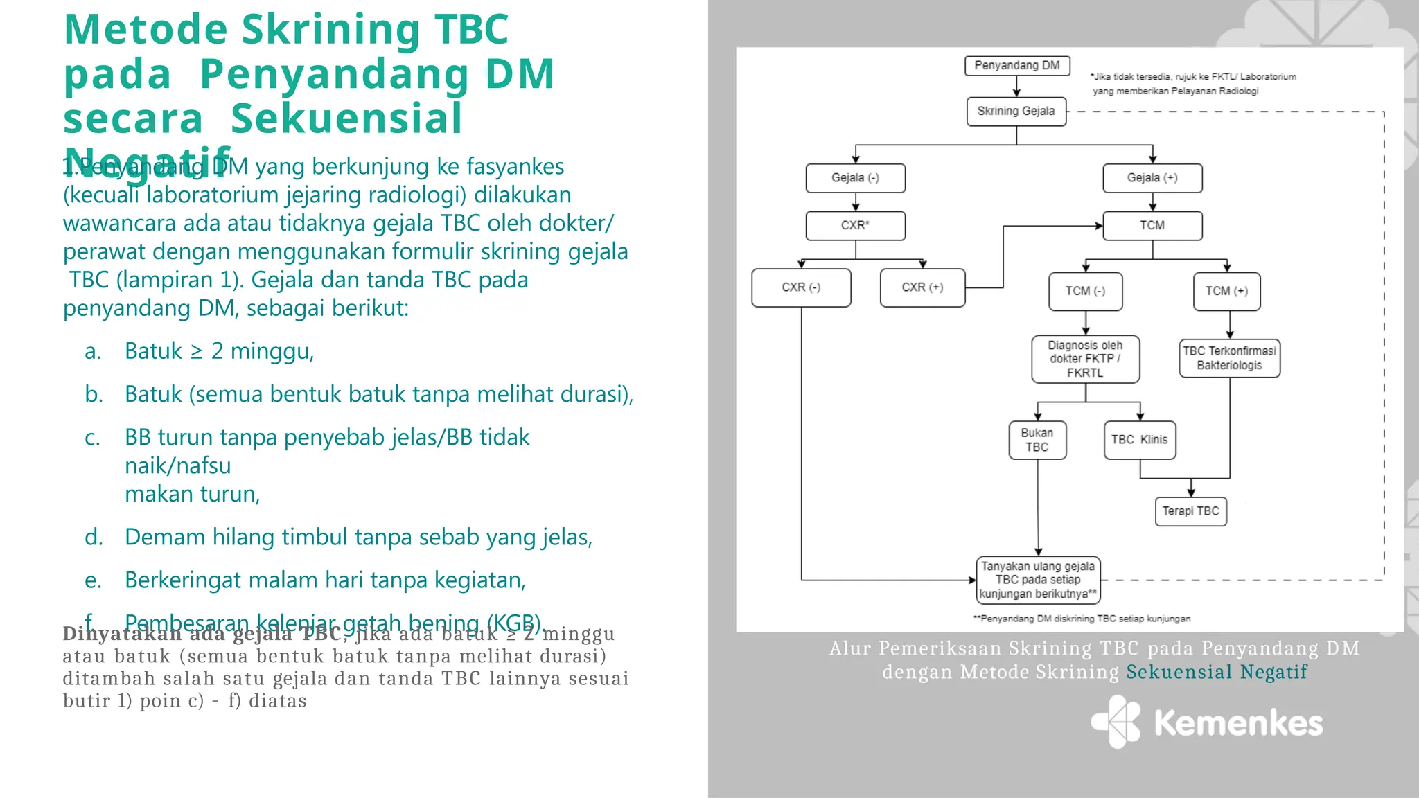 Paparan TB-DM.alur pemerikasaan TB dan diabetes melitus | PPTX