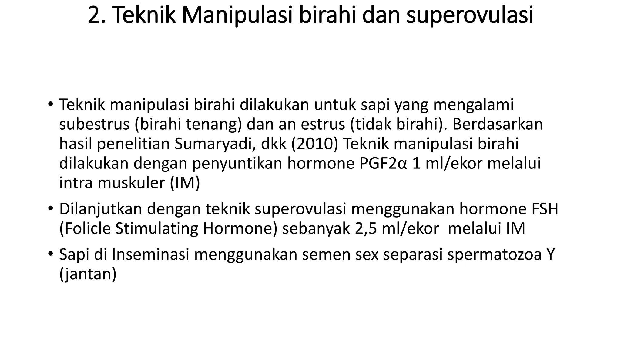 Reproduksi Sapi Jawa Brebes (Jabres) di Kabupaten Brebes | PPT