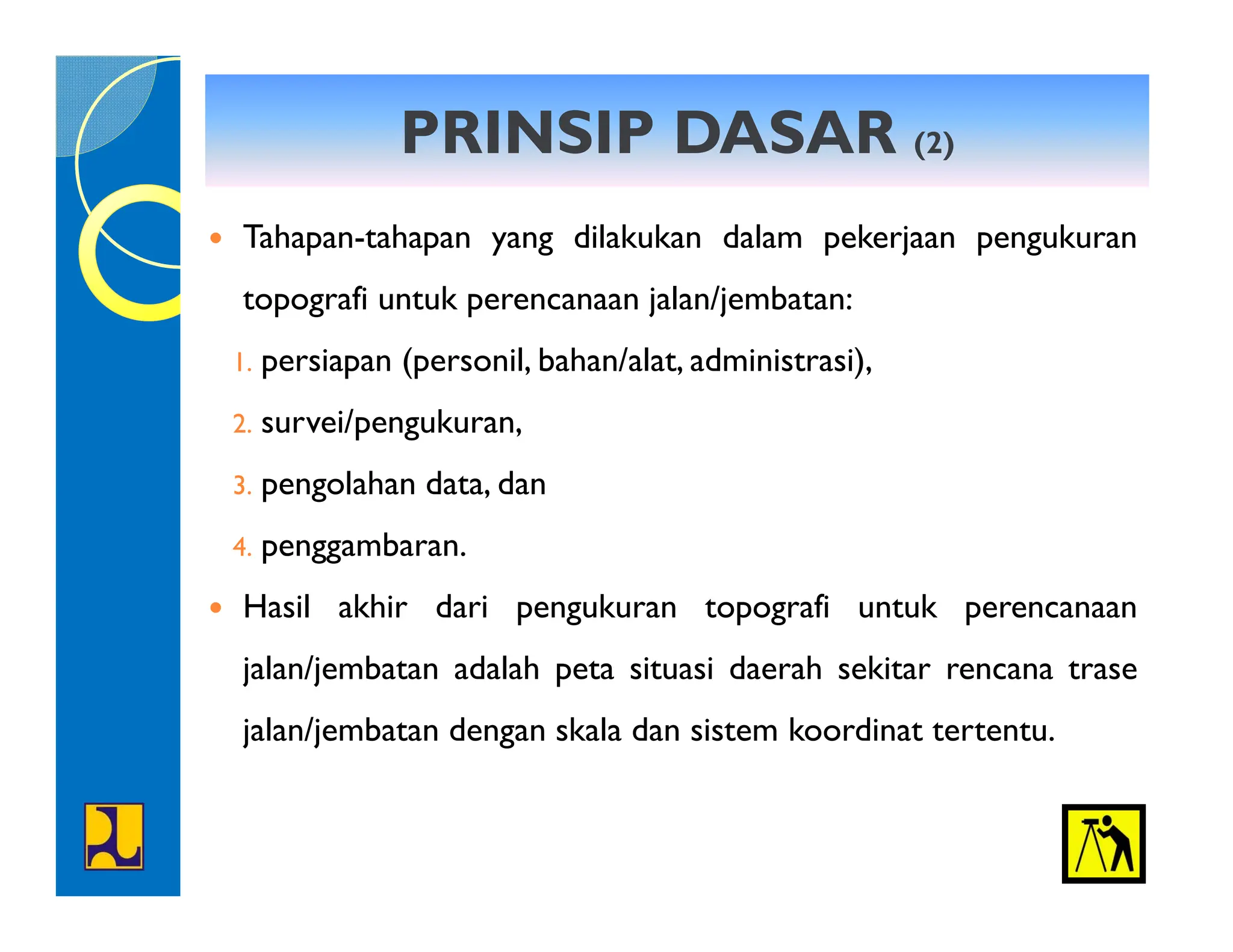 Paparan Topografi pada proyek pembangunan jalan tol | PDF