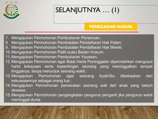Tugas dan Fungsi bidang perdata dan tata usaha negara | PPT