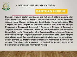Tugas dan Fungsi bidang perdata dan tata usaha negara | PPT