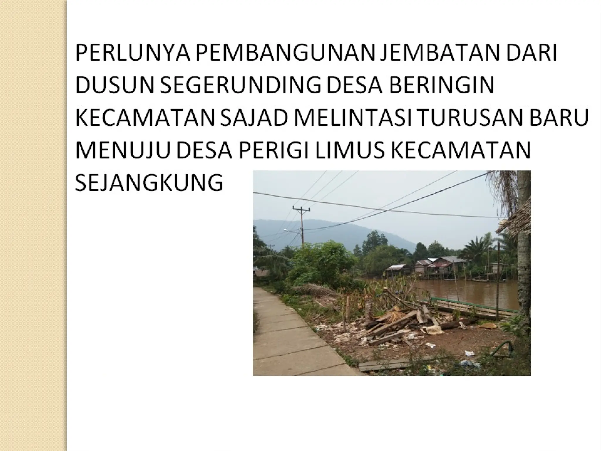 BAHAN POWER POINT PAPARAN UMUM USULAN MUSRENBANG KECAMATAN OLEH CAMAT ...