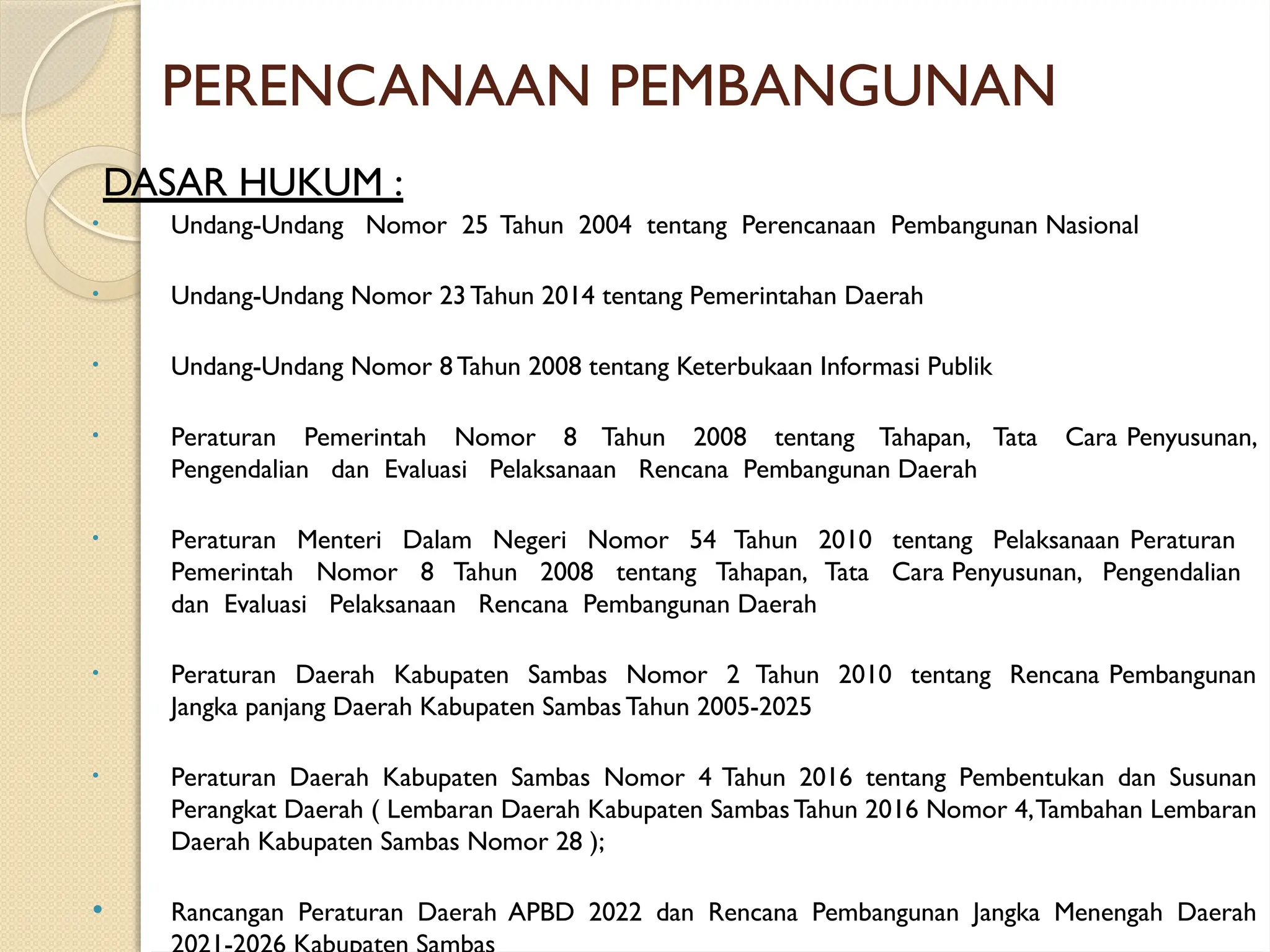 BAHAN POWER POINT PAPARAN UMUM USULAN MUSRENBANG KECAMATAN OLEH CAMAT ...