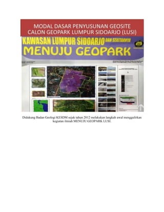 MAKALAH UNGGULAN GEOPARK-GEOWISATA LUSI | PDF