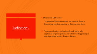 Information about Chorus | PPT