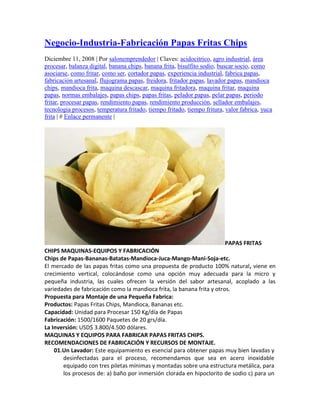 Papas fritas | DOCX