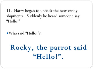 Papa’s Parrot Summary | PPT