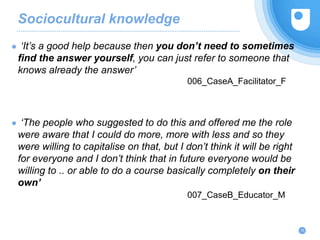 Exploring how educators learn how to teach in MOOCs | PPT