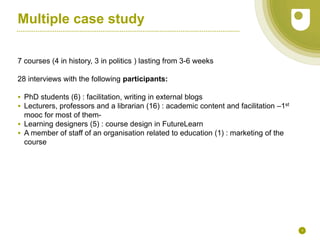 Exploring how educators learn how to teach in MOOCs | PPT