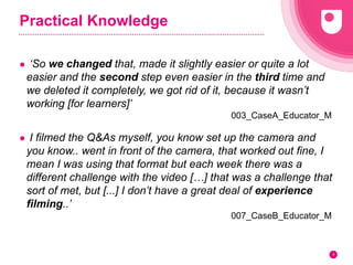 Exploring how educators learn how to teach in MOOCs | PPT