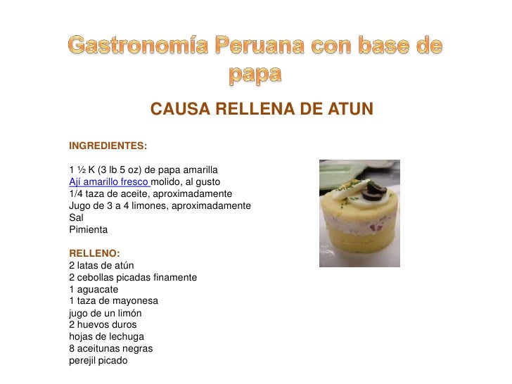 Preparacion De La Causa Rellena De Pollo Noticias De Pollo