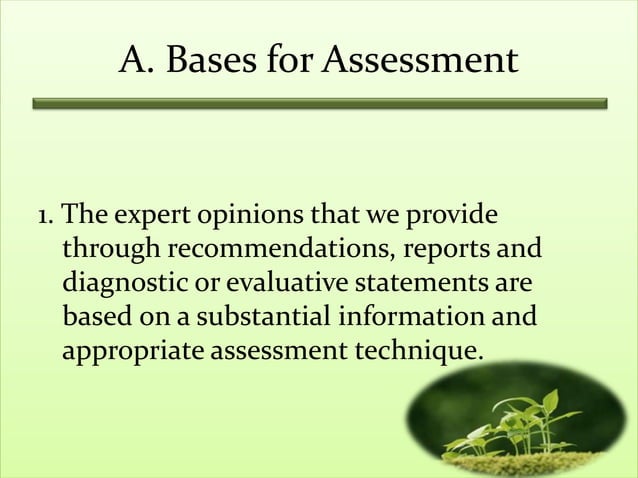 Pap code of ethics assessment | PPTX