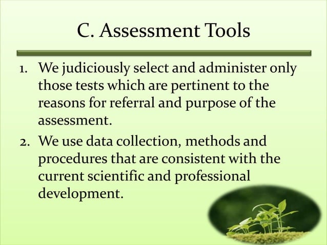 Pap code of ethics assessment | PPTX