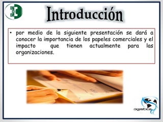 Papel comercial | PPTX