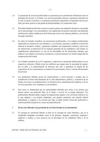 El papel y el futuro de las profesiones liberales en la sociedad civil ...