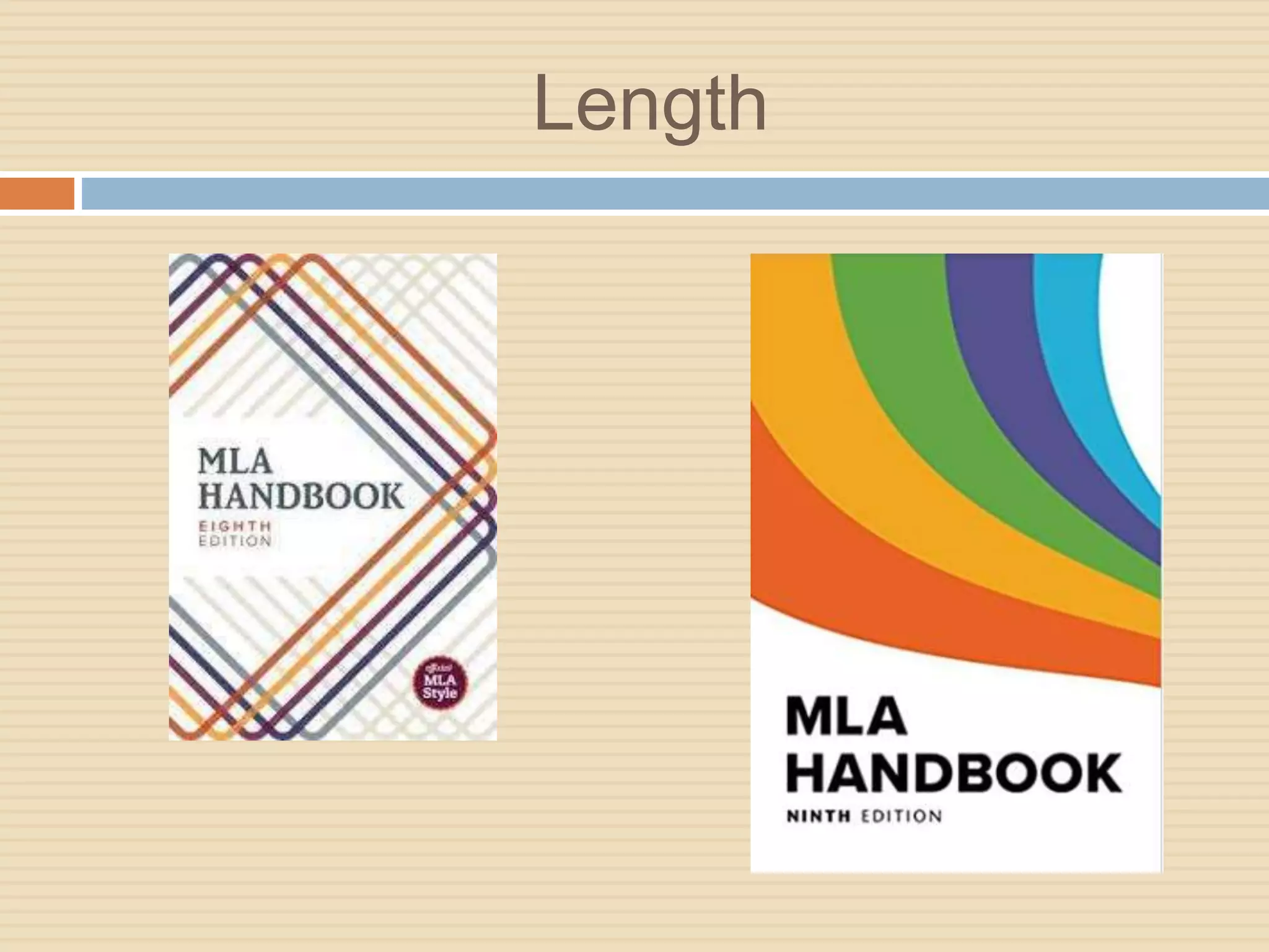 MLA 8th and 9th Edition variations | PPTX