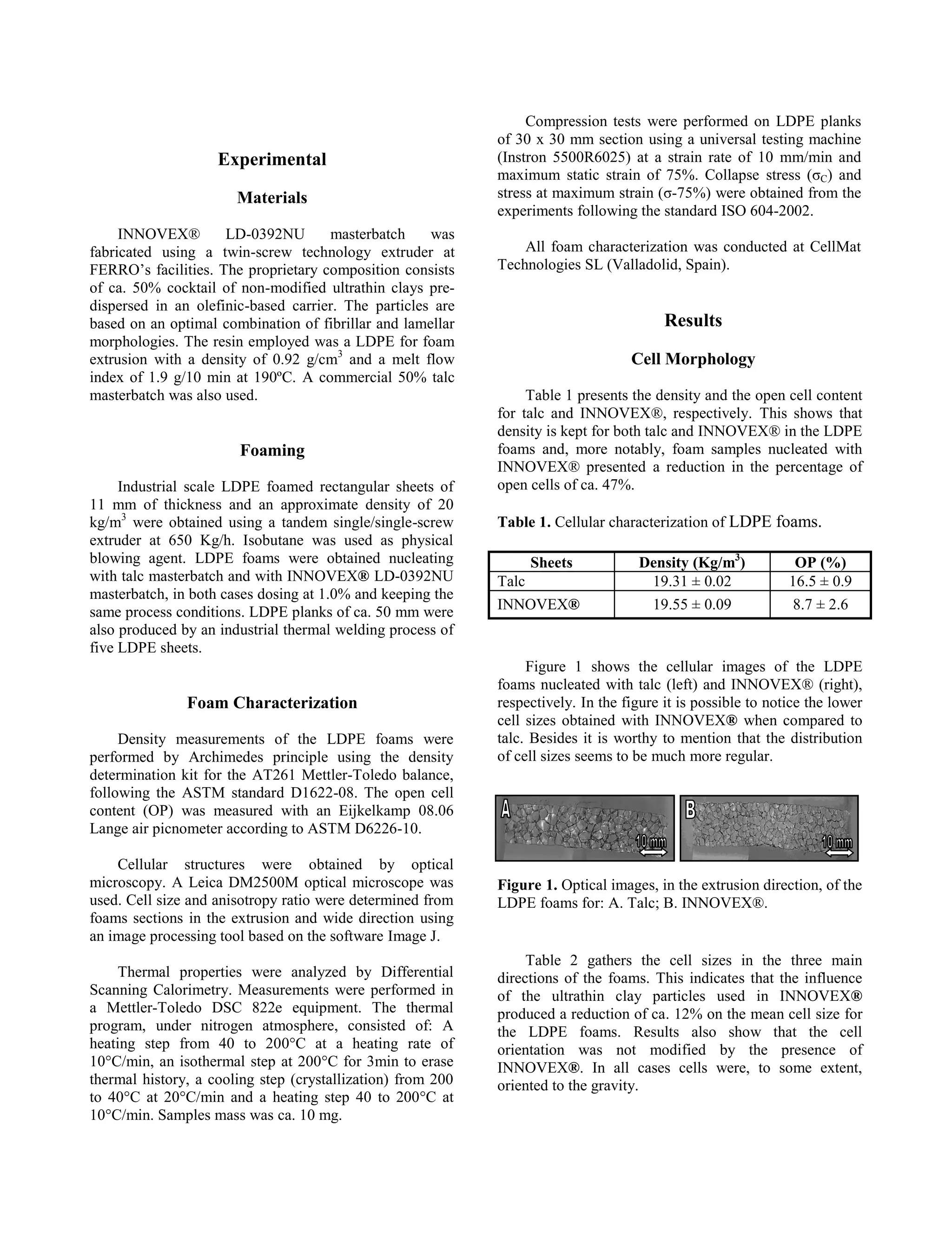 INNOVEX® Polyolefin a novel foam enhancement technology for LDPE foams ...