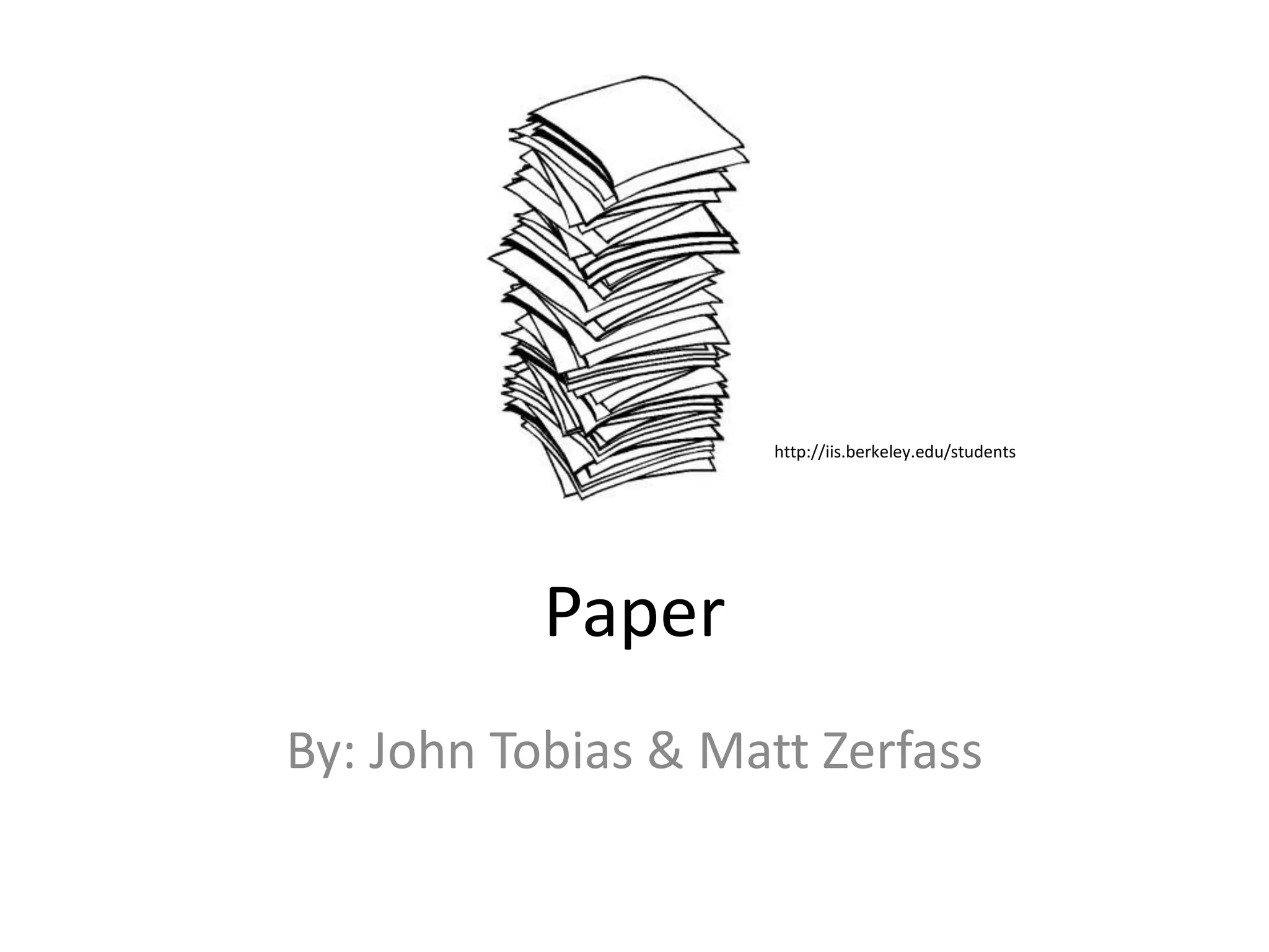 Evolution of Paper | PPTX