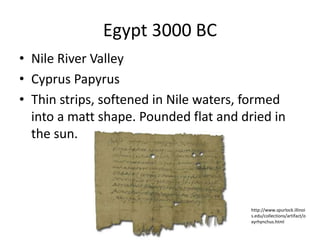 Evolution of Paper | PPTX