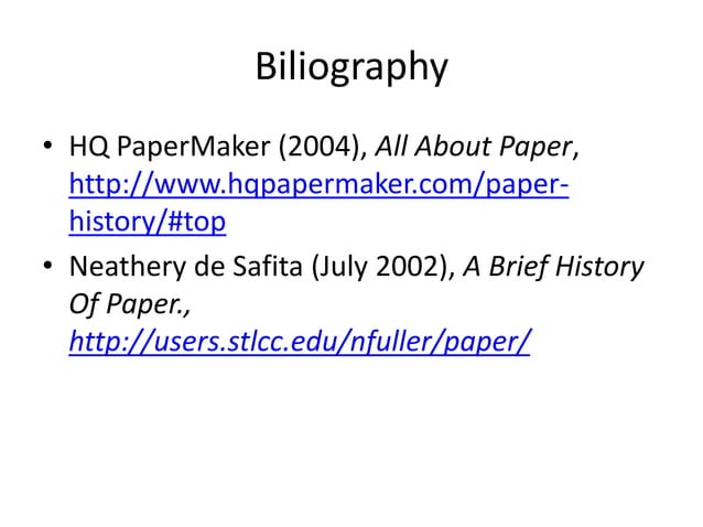 Evolution of Paper | PPT