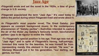 Historical Background of The Novel "The Great Gatsby" .pptx