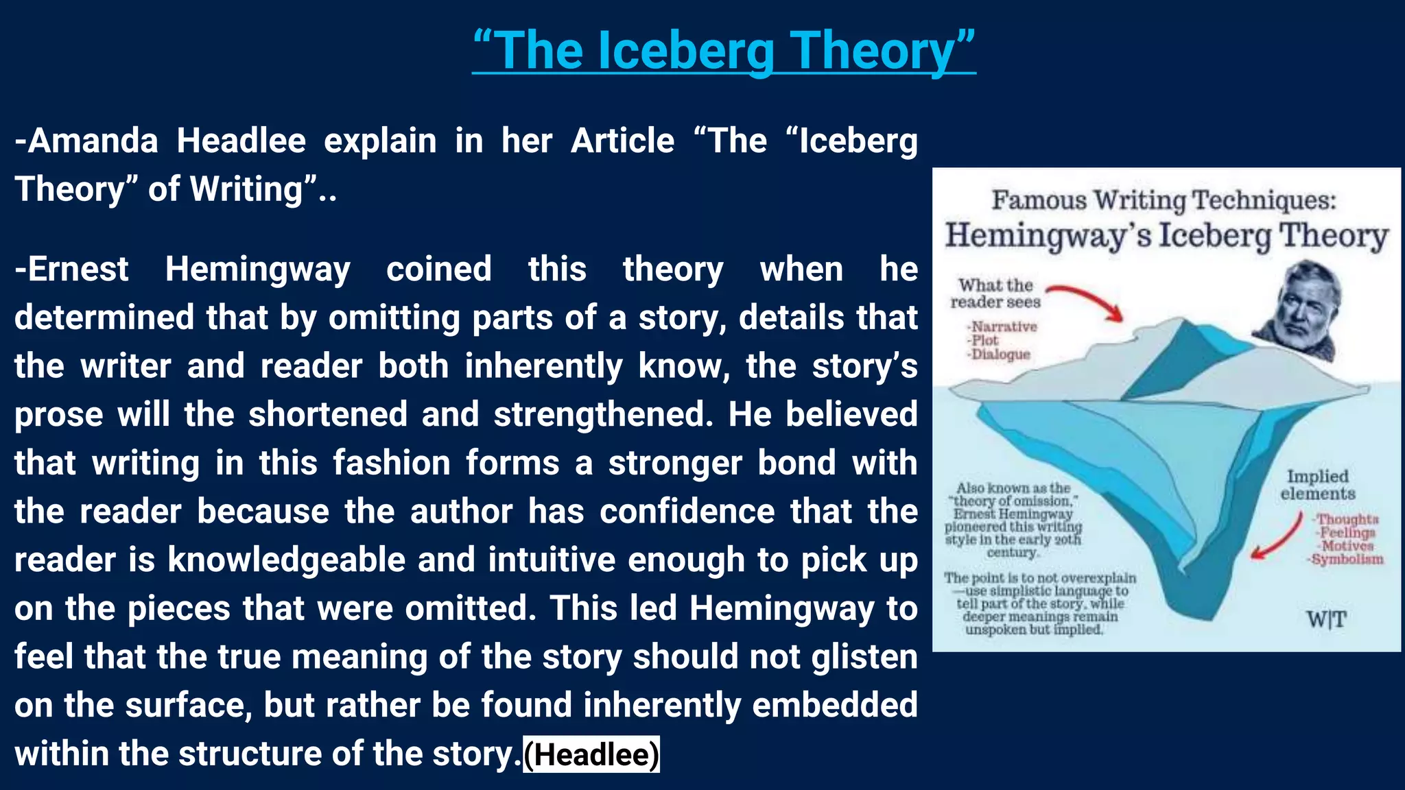 Iceberg Theory by Ernest Hemingway.pptx