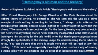 Iceberg Theory by Ernest Hemingway.pptx