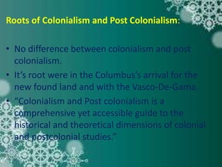 Paper -11, The Post Colonial Litrature | PPTX