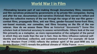 World War and Its Influence on Literature and Films..pptx