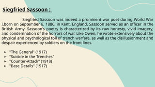 Paper-110.pptx War poetry “War poetry from past to present” | PPTX