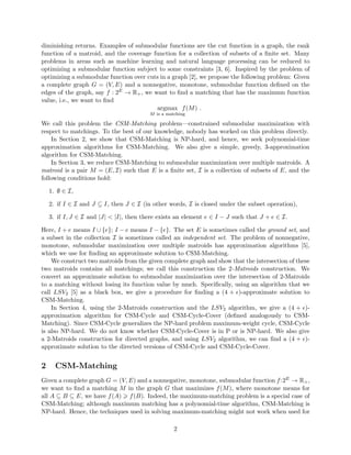 Maximizing a Nonnegative, Monotone, Submodular Function Constrained to Matchings | PDF