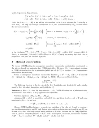 Maximizing a Nonnegative, Monotone, Submodular Function Constrained to Matchings | PDF