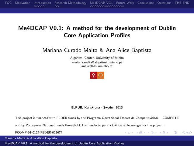 Me4DCAP V0.1: a Method for the Development of Dublin Core Application ...