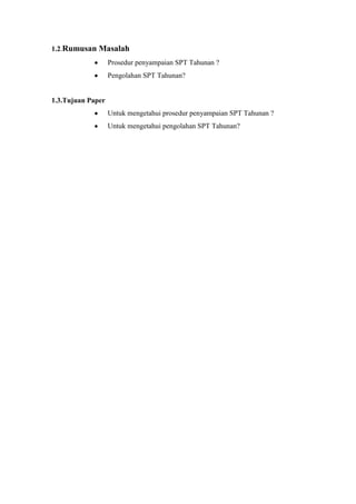 “PENGELOLAAN SURAT PEMBERITAHUAN TAHUNAN” | PDF