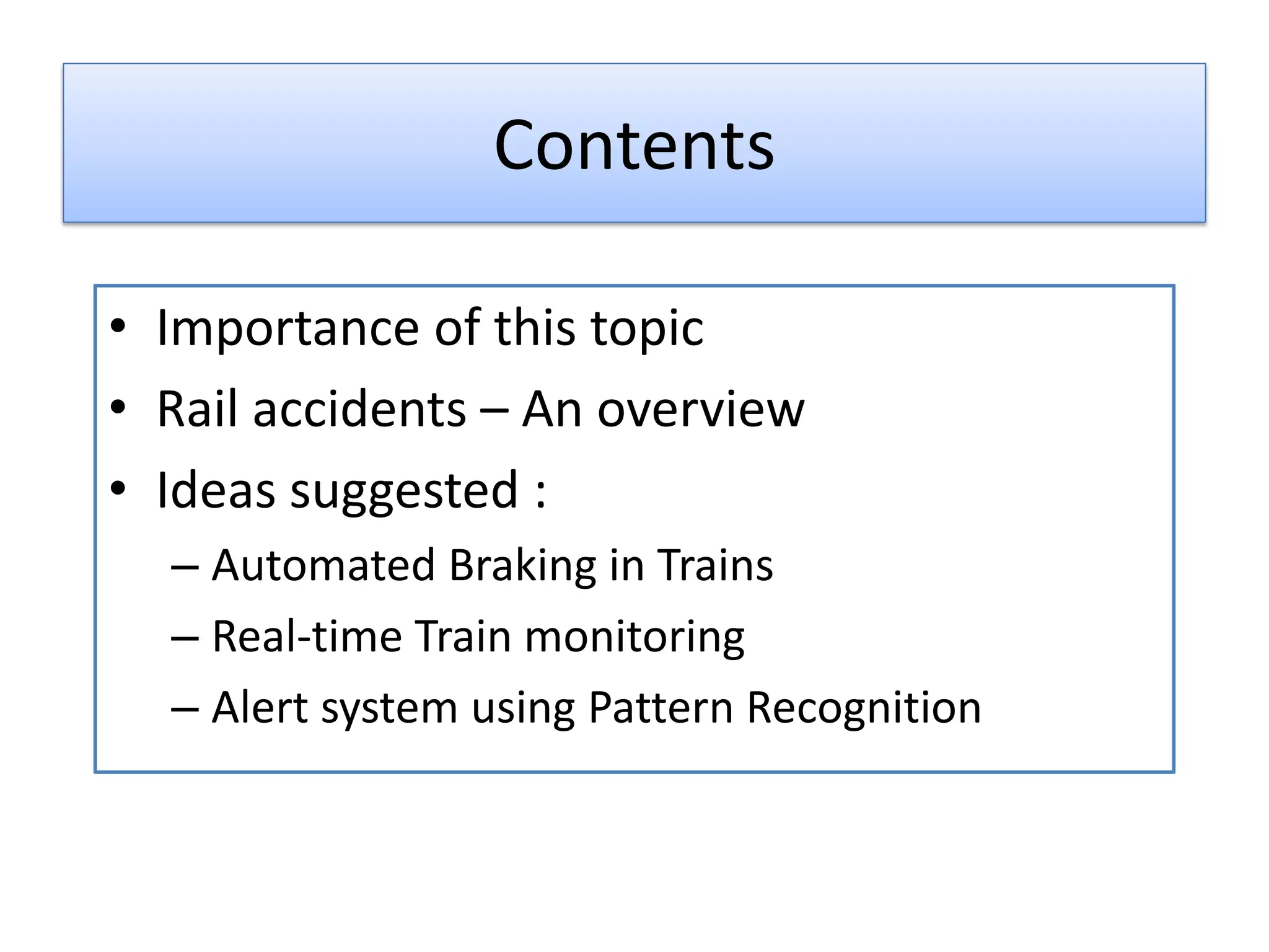 Automatic Train Collision and Accidence Avoidance system | PDF
