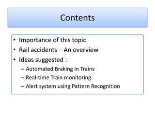 Automatic Train Collision and Accidence Avoidance system | PDF