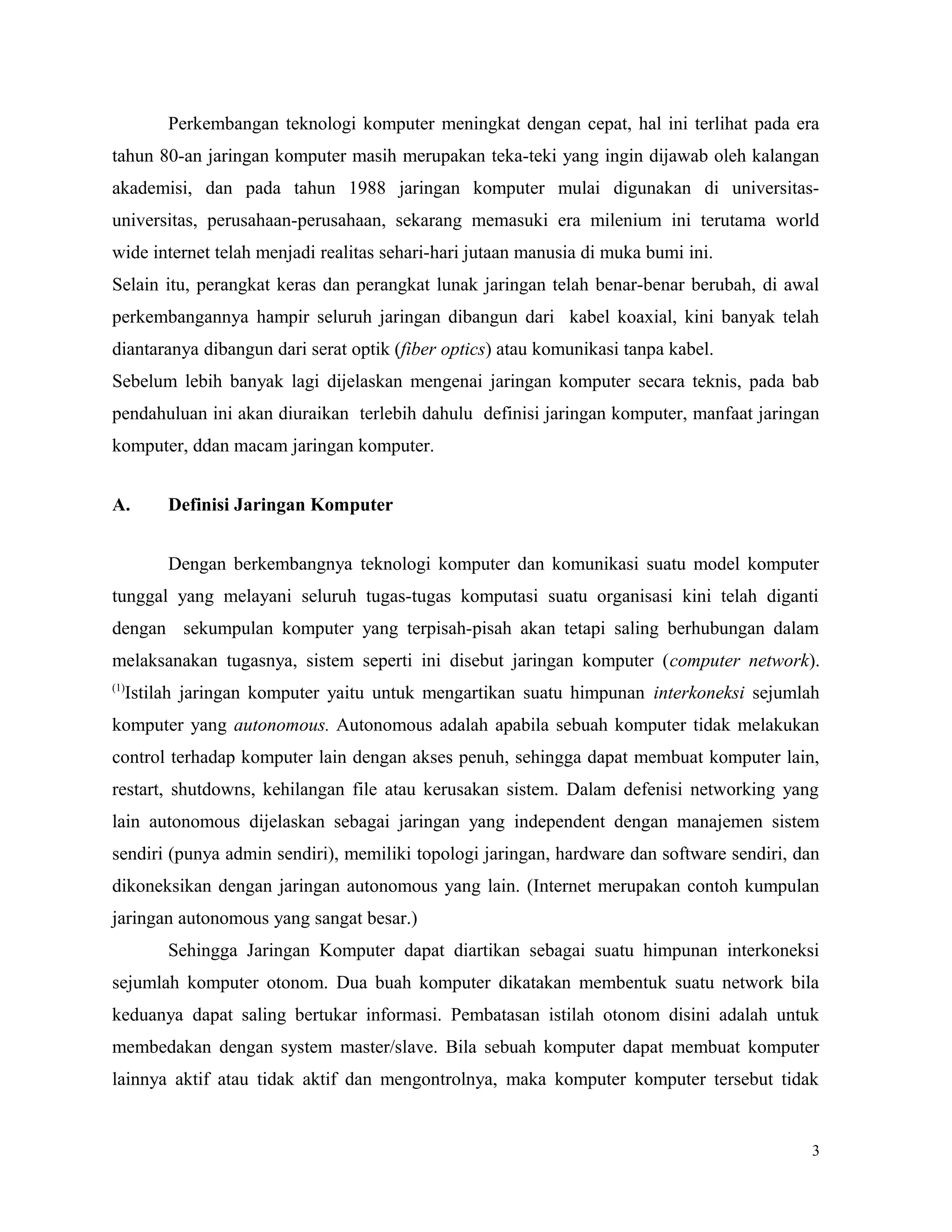Paper Jaringan Komputer | DOC