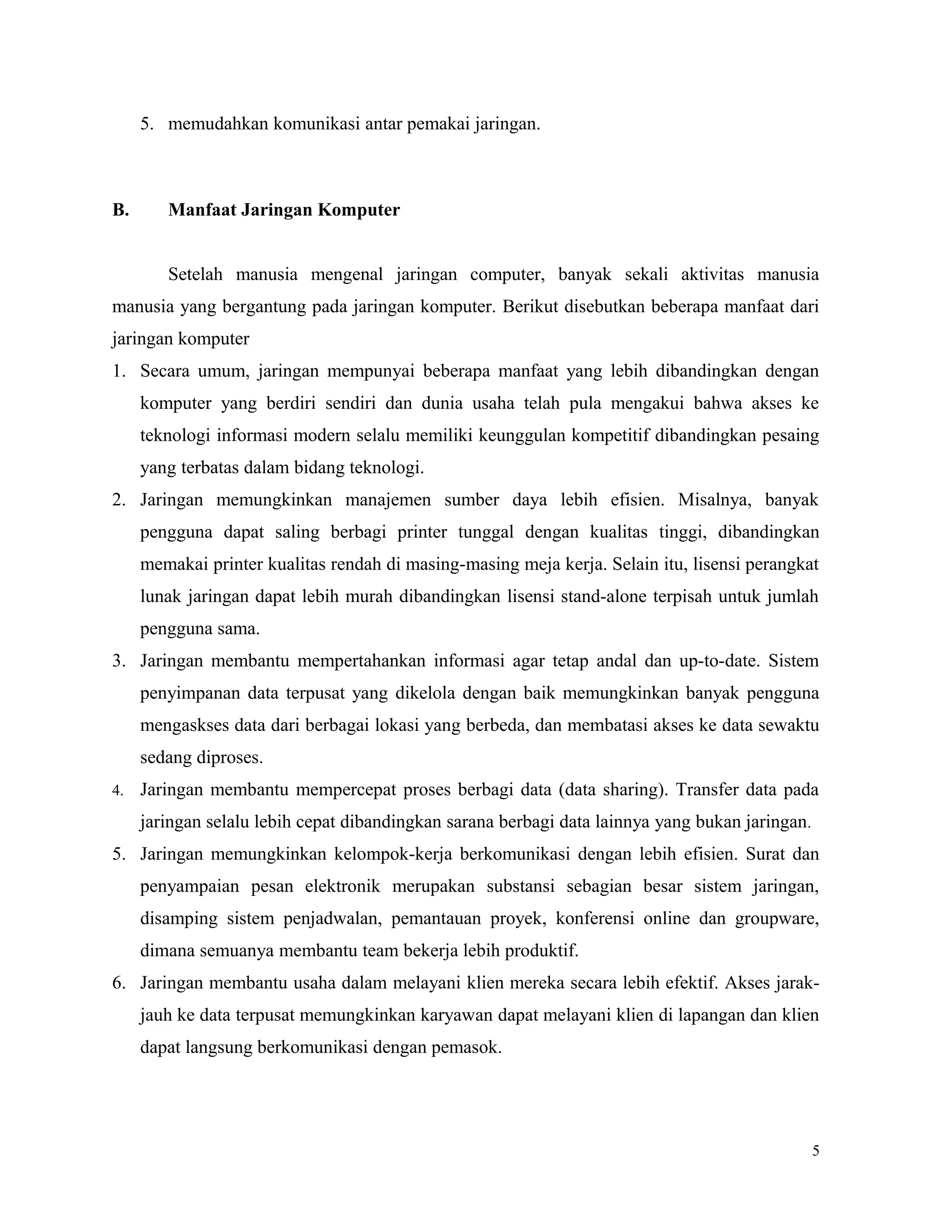 Paper Jaringan Komputer | DOC