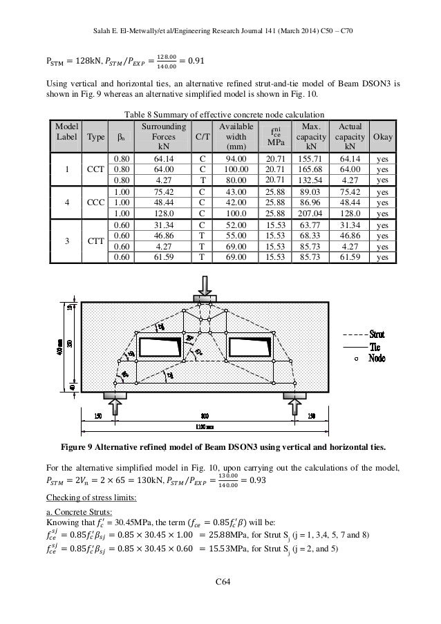 Paper " STRUT-AND-TIE MODEL AND 3-D NONLINEAR FINITE ELEMENT ANALYSIS…