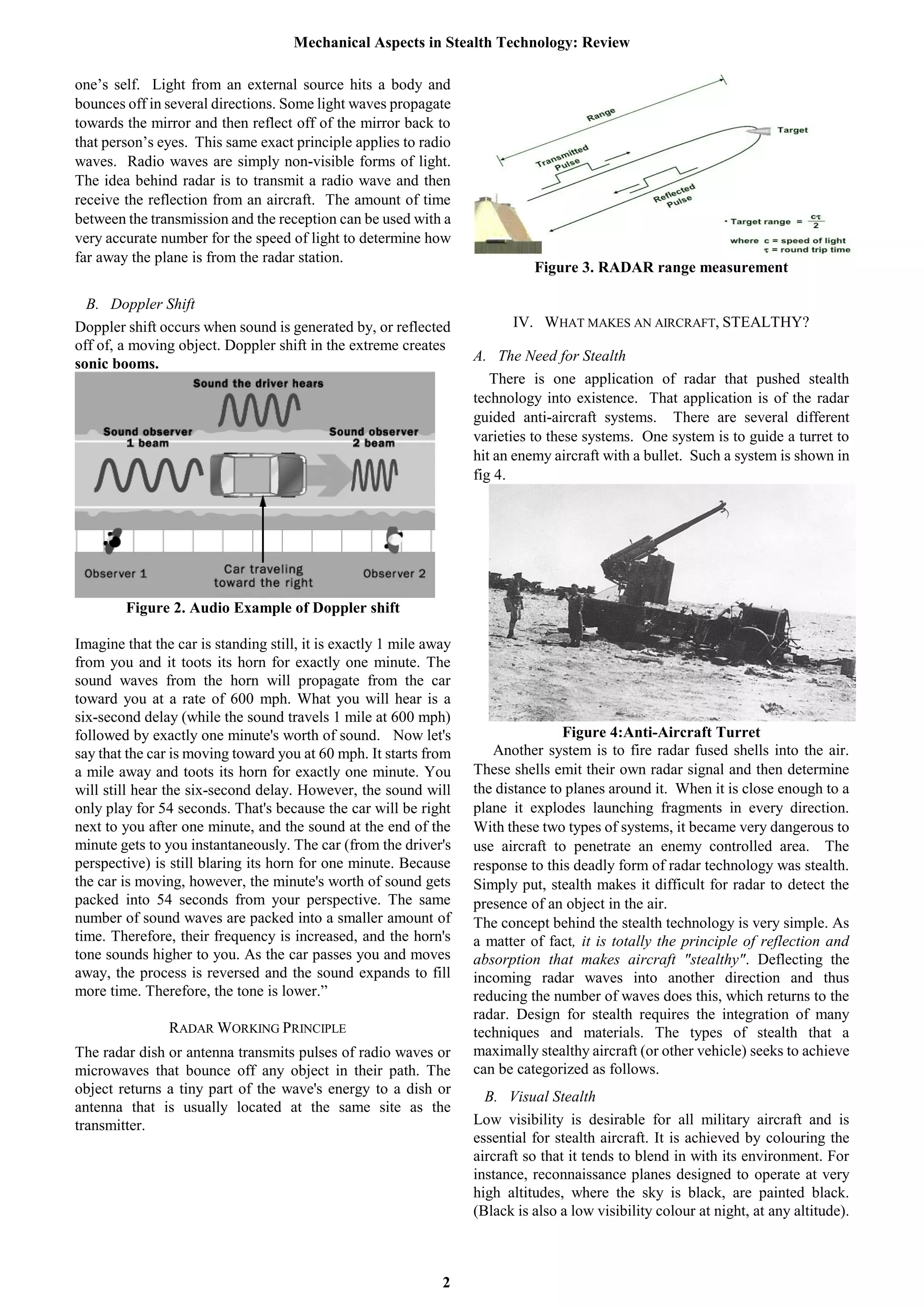 Mechanical Aspects in Stealth Technology | PDF