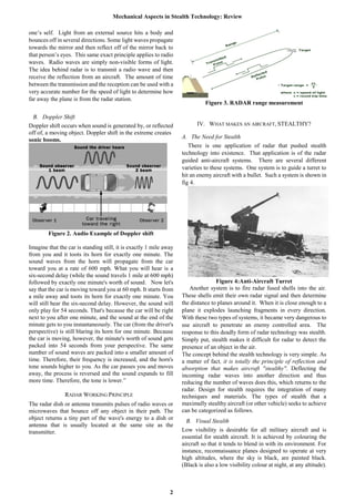 Mechanical Aspects in Stealth Technology | PDF